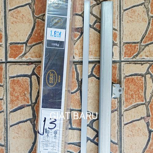 Jual rel pintu sliding / rel pintu geser J3 180 cm Ses Besi Tebal ...