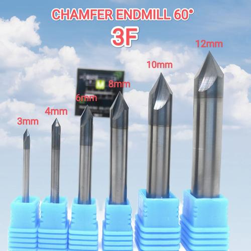 Jual Chamfer End Mill 60 Derajat 3F straight V Endmill - Kab. Bekasi ...