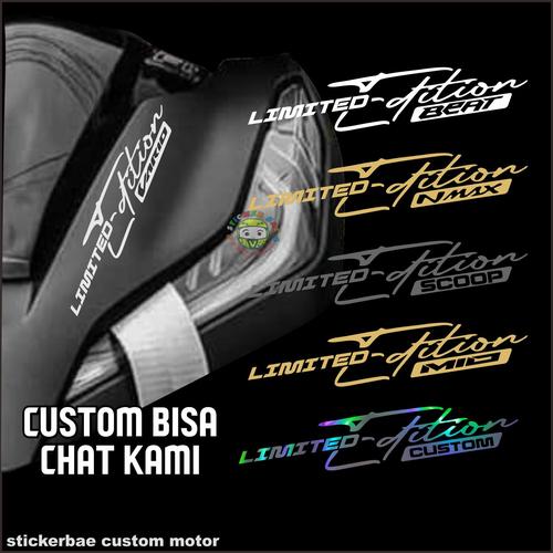 Jual Sticker limited edition motor bisa custom nama sendiri stiker ...