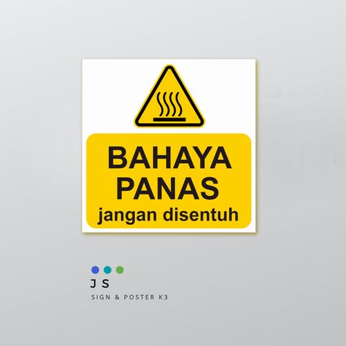 Jual STICKER K3 SAFETYSIGN BAHAYA PANAS JANGAN DISENTUH - S(15x15cm ...