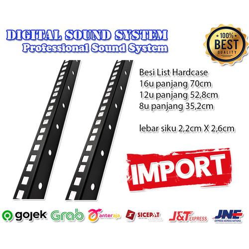 Jual Besi Lis Snai Besi Siku Lubang Raklist Hardcase Speaker 8u 12u 16u ...