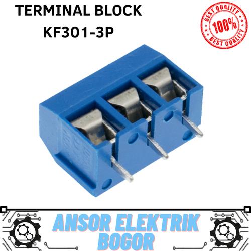 Jual Terminal Pcb Block Screw 2 Pin dan 3 Pin KF301-2P / KF301-3P Biru ...