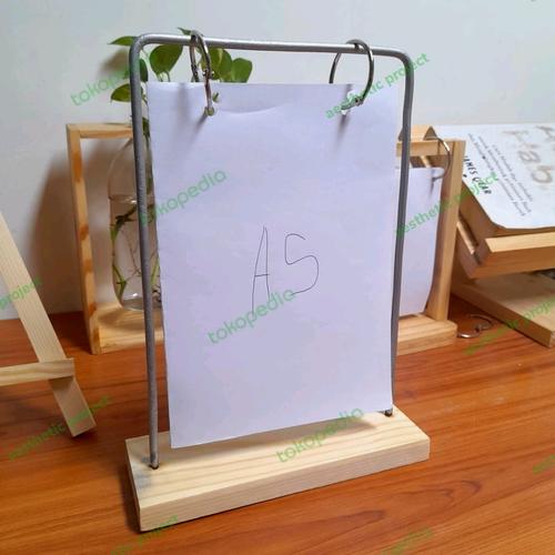 Jual Tempat menu holder kayu / nomor meja / stand menu kayu / Menu ...