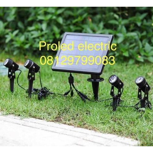 Jual Lampu Sorot Led Taman Outdoor Panel Surya Matahari Solar Sel 4X1W ...