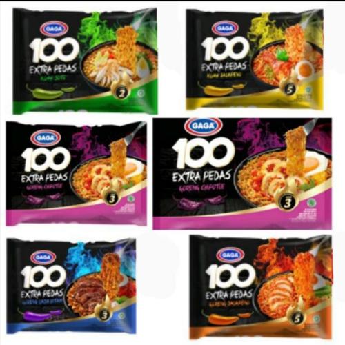 Jual Gaga Mie 100 Extra Pedas Kuah / Goreng Jalapeno / Lada Hitam ...