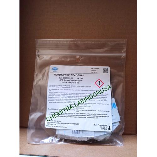 Jual HACH 2105569 DPD Free Chlorine Reagent Powder Pillows, 10 mL, pk ...
