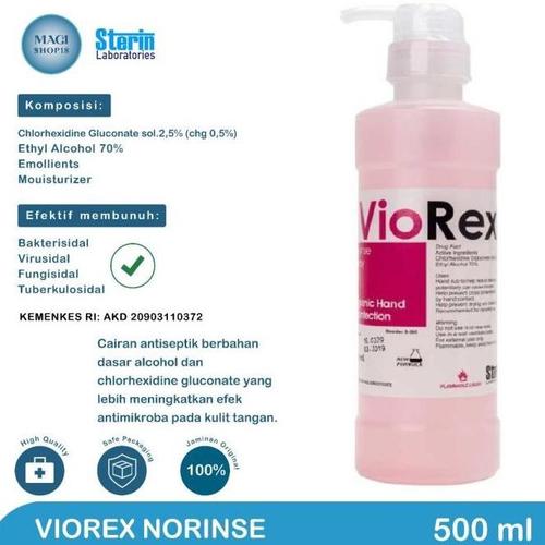 Jual Hand Sanitizer Steril Tahan Lebih Lama "Viorex Norinse" Kemasan ...