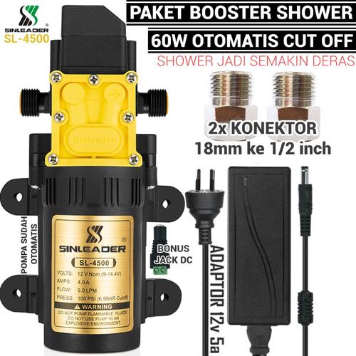 Jual Pompa Pendorong/Booster Shower Otomatis Bertekanan tinggi Double ...