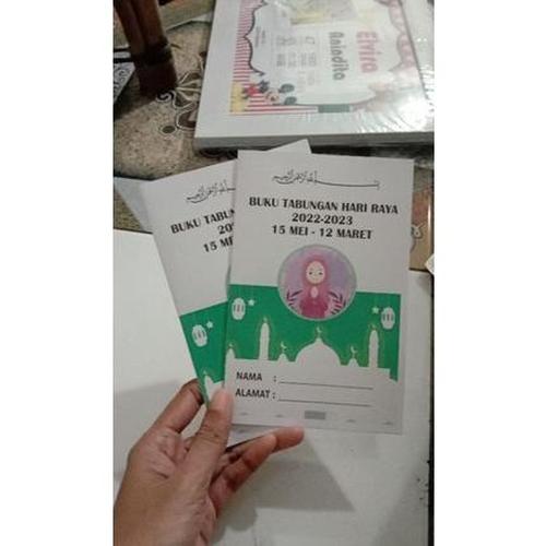 Jual READY! buku tabungan custom/buku tabungan sekolah/buku tabungan ...