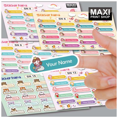 Jual Sticker Label Nama Custom no. Seri SN 1-10 - Kota Tangerang ...