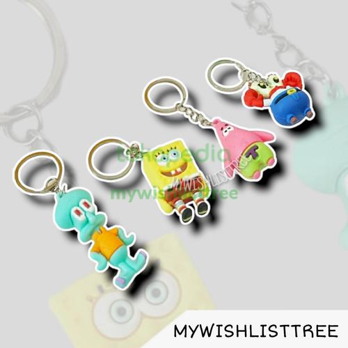 Jual GANCI KARTUN SPONGEBOB AND FRIEND PATRICK SQUIDWARD MR CRAB BONEKA ...