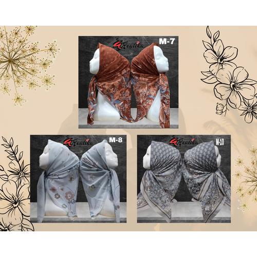 Jual Hijab Jilbab kerudung Segiempat Segi Empat Voal Motif Denai Denay LC - Kota Depok - Realika ...