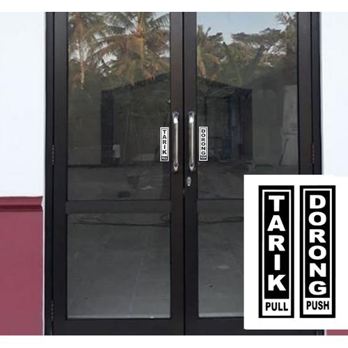 Jual Stiker Pintu Kaca Toko Cafe Rumah Cutting Sticker Tarik Dorong ...
