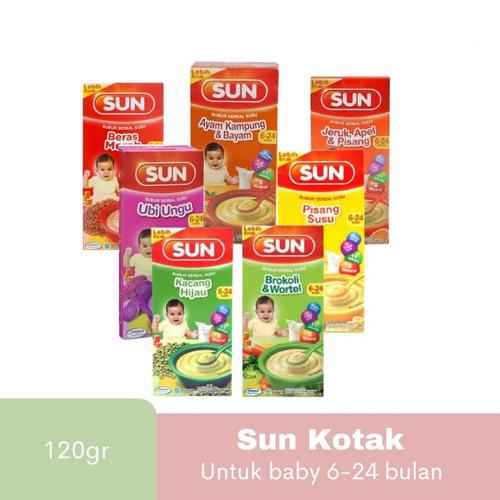 Jual sun bubur bayi 6 bulan 120gr box - Jeruk apel psg - Kota Bekasi ...