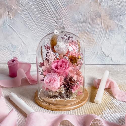 Jual LITTLE FAIRIES Flower Dome - preserved rose kado bunga ultah anniv ...