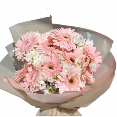 Jual Buket Bouquet Bunga Garbera Aster Fresh Flower Bunga Segar ...