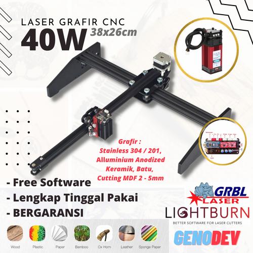 Jual Mesin CNC Laser 40W Laser Engrave Printer 3D Laser Grafir ...