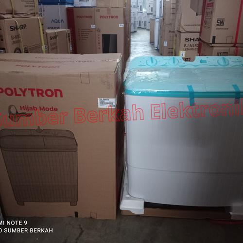 Jual Polytron Mesin Cuci 2 Tabung 9 Kg 250 watt PWM 9076 low watt - Kab ...