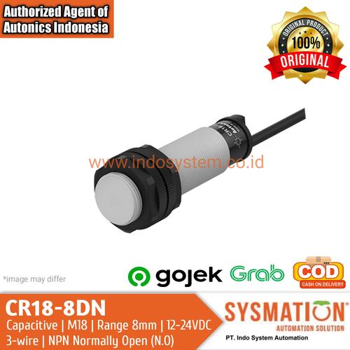 Jual Capacitive Proximity Sensor Autonics CR18-8DN 24VDC NPN NO Range 8mm - Kota Depok ...