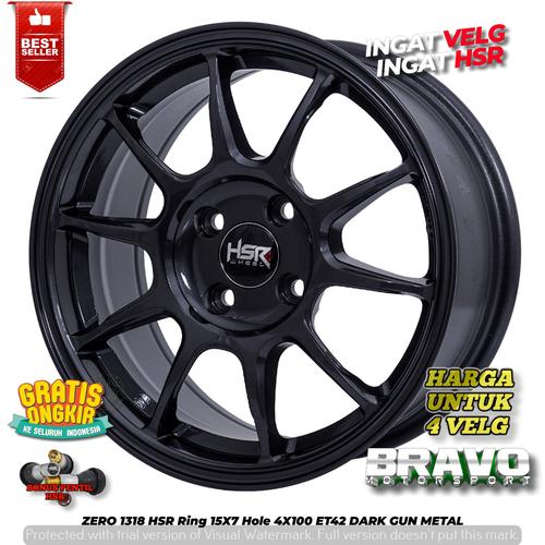 Jual velg mobil brio r15 hsr zero pcd 4x100 velg racing agya calya ...
