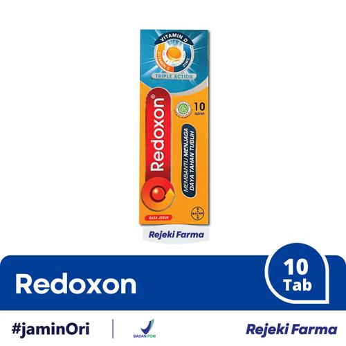 Jual REDOXON Triple Action Effervescent Jeruk 10 tablet Redokson Vit C ...