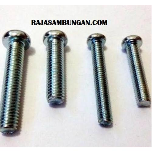 Jual Baut JP Kepala Obeng Plus M6 Panjang 7 cm Screw Galvanis Baut ...