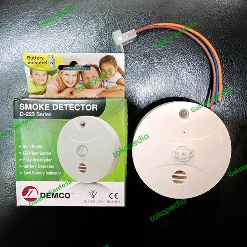 Jual Photoelectric Smoke & Heat Detector DEMCO Tipe D-223H-ABI, Baterai ...
