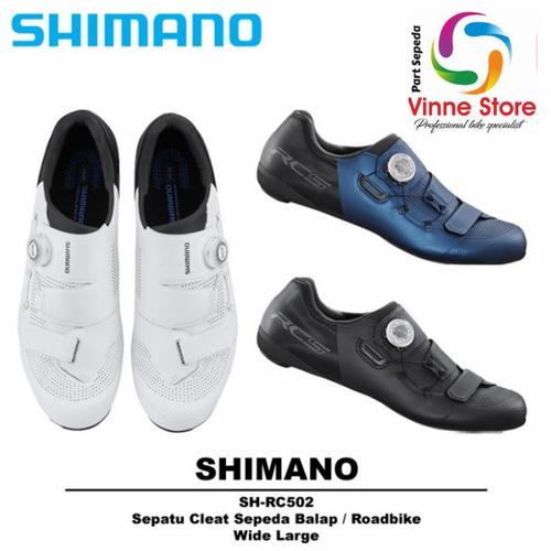 Jual Shimano RC5 SH-RC502 sepatu Cleat roadbike - Putih, 45 - Kab ...