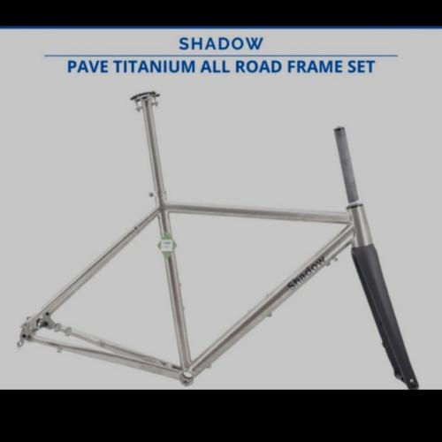 Jual FRAME SET SEPEDA ROADBIKE SHADOW PAVE TITANIUM ALL ROAD FRAMESET ...