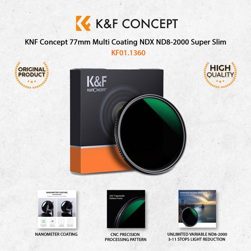 Promo KNF Concept 77mm Filter Multi Coating ND8-2000 Super Slim Filter K&F Cicil 0% 3x - Jakarta ...