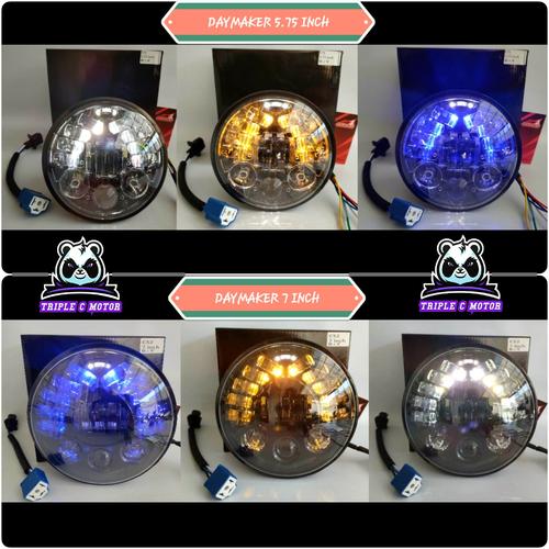 Promo HEAD LAMP DAYMAKER 5.75 INCH REFLEKTOR DAYMAKER 7 INCH KOTA BIRU ...