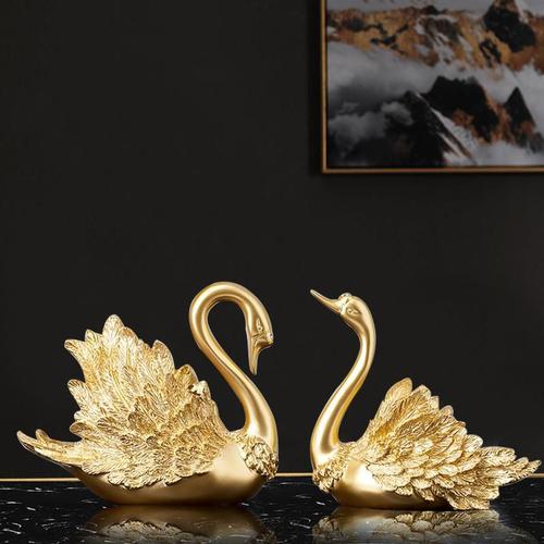 Promo Pajangan Swan Couple Set / Pajangan Angsa Couple Gold / Dekorasi ...