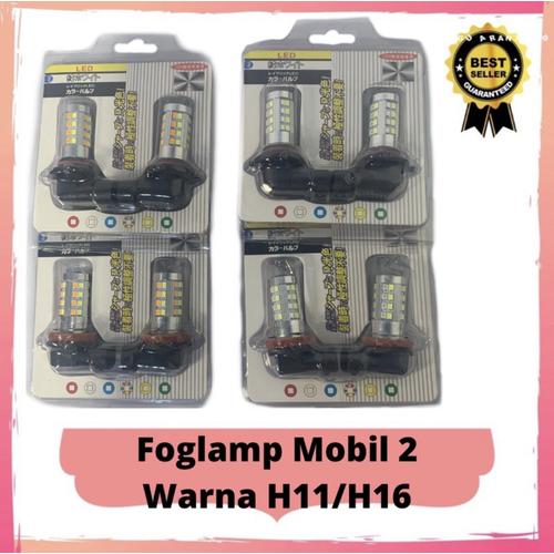 Jual Foglamp Lampu Mobil H11 HB4 2 Warna Putih 6000K - Biru-Putih ...