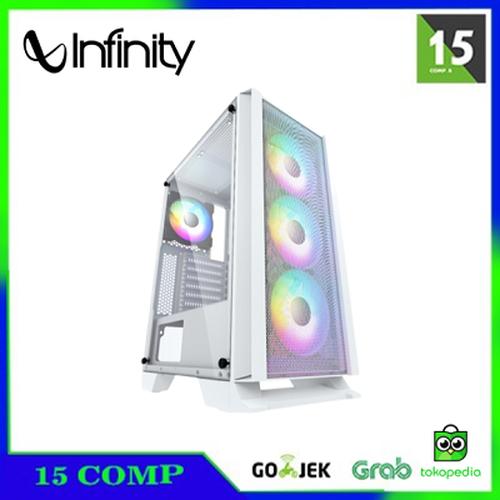 Jual Casing INFINITY NEBULA V4 WHITE Tempered Glass - ATX, mATX Gaming ...