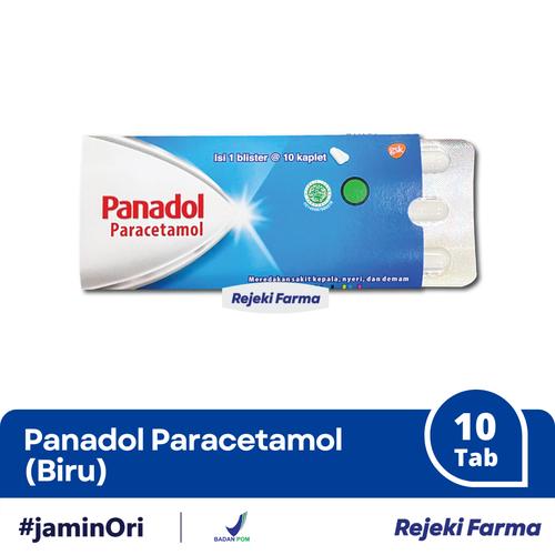 Jual PANADOL BIRU Paracetamol - 1 Strip isi 10 Tablet tab kaplet ...
