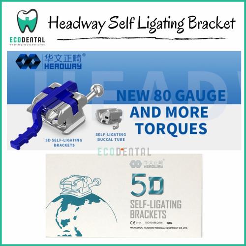 Jual Self Ligating Bracket Headway Orthodontic Damon Q Style Movable ...