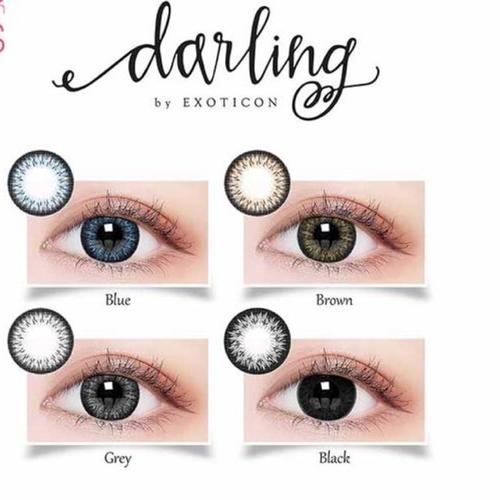 Jual SOFTLENS X2 DARLING BROWN BIG EYES 16 MM ( BROWN MINUS 0.50 S,D -6 ...