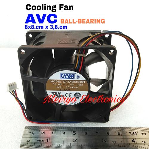 Jual FAN Kipas 48.Vdc ( AVC BELL-BEARING ) 8.cm x 3,8.cm.AVC Cooling ...