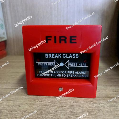 Jual Manual Break Glass Fire Alarm Tanda Kebakaran 220V AC - Jakarta ...