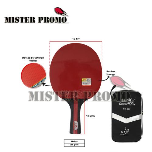 Jual Bat Bet Pingpong Tenis Meja Double Fish CK-205 Original - Kota Tangerang - mister promo ...
