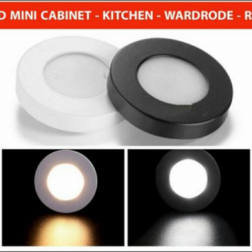 Jual Lampu mini 3w outbow atau nempel - Putih - Putih, body hitam ...