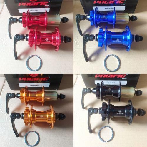 Jual hub free hub sepeda pasific 36 hole drat ulir cakram sepasang ...