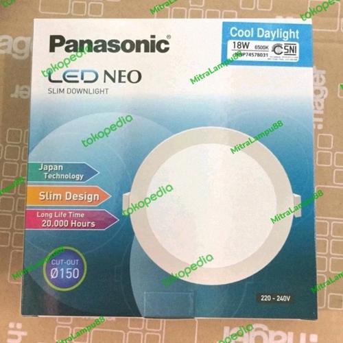 Jual Lampu Led Downlight Inbow PANASONIC NEO 18W 18Watt Panel Light Slim - Natural White ...