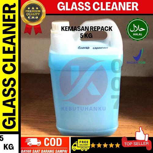Jual Super Glass cleaner 5 LTR/ Cairan Pembersih Kaca / Anti bakteri ...