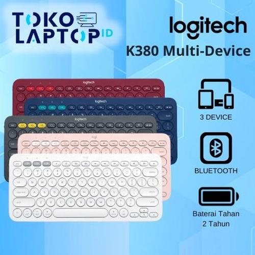 Jual Logitech K380 Multi Device Bluetooth Keyboard Original - Putih ...