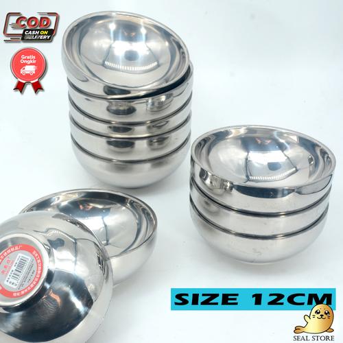 Jual Mangkok Stainless 12 cm /Mangkuk Double Wall Kobokan Stainless ...