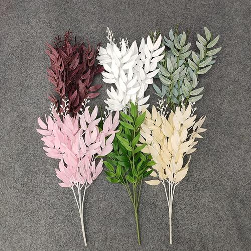 Jual Daun Snow Eucalyptus Daun Plastik Palsu Artificial Daun Ruscus ...