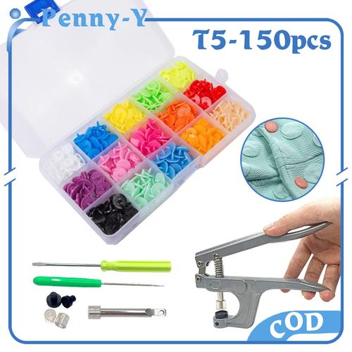 Jual 150pcs Alat Pasang Kancing Jepret Alat Pasang Tang Press Kancing ...
