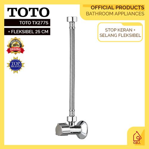 Jual STOP KERAN FLEXIBLE TOTO TX277S / STOP KRAN / STOP VALVE ...