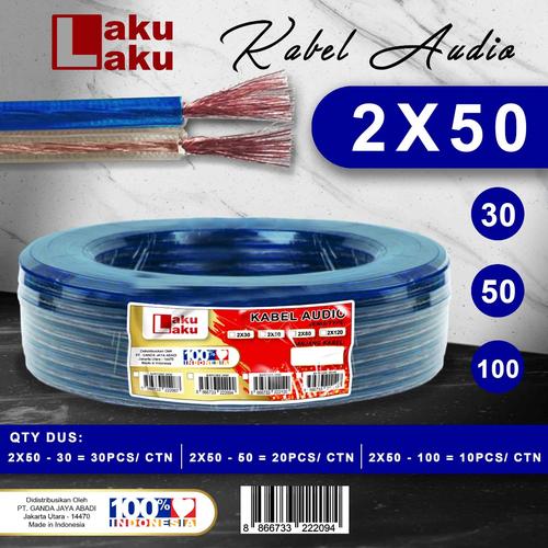 Jual KABEL TRANSPARAN 2X50 100 YARD - KABEL LISTRIK SNI - KABEL AUDIO ...